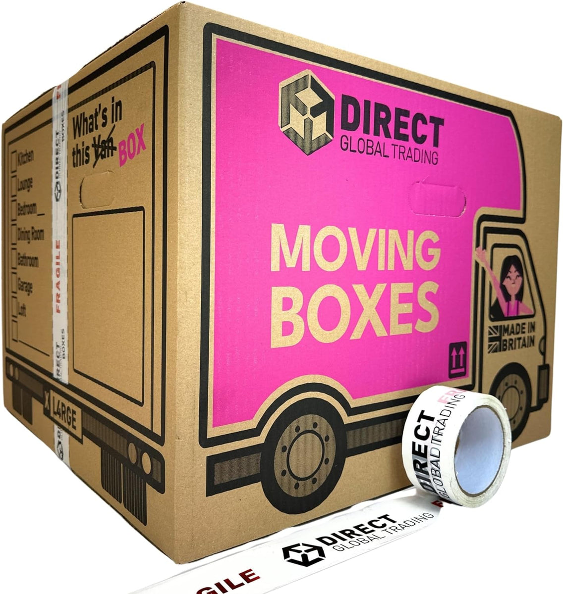 Pack of 16 Ultimate Packing Moving House Box Kit Various Sizes with Fr ...